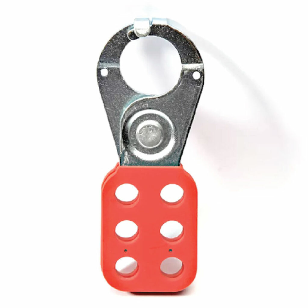 Safetyware - Lockout & Tagout SAFETYWARE Vinyl Coated Hasp with Tab