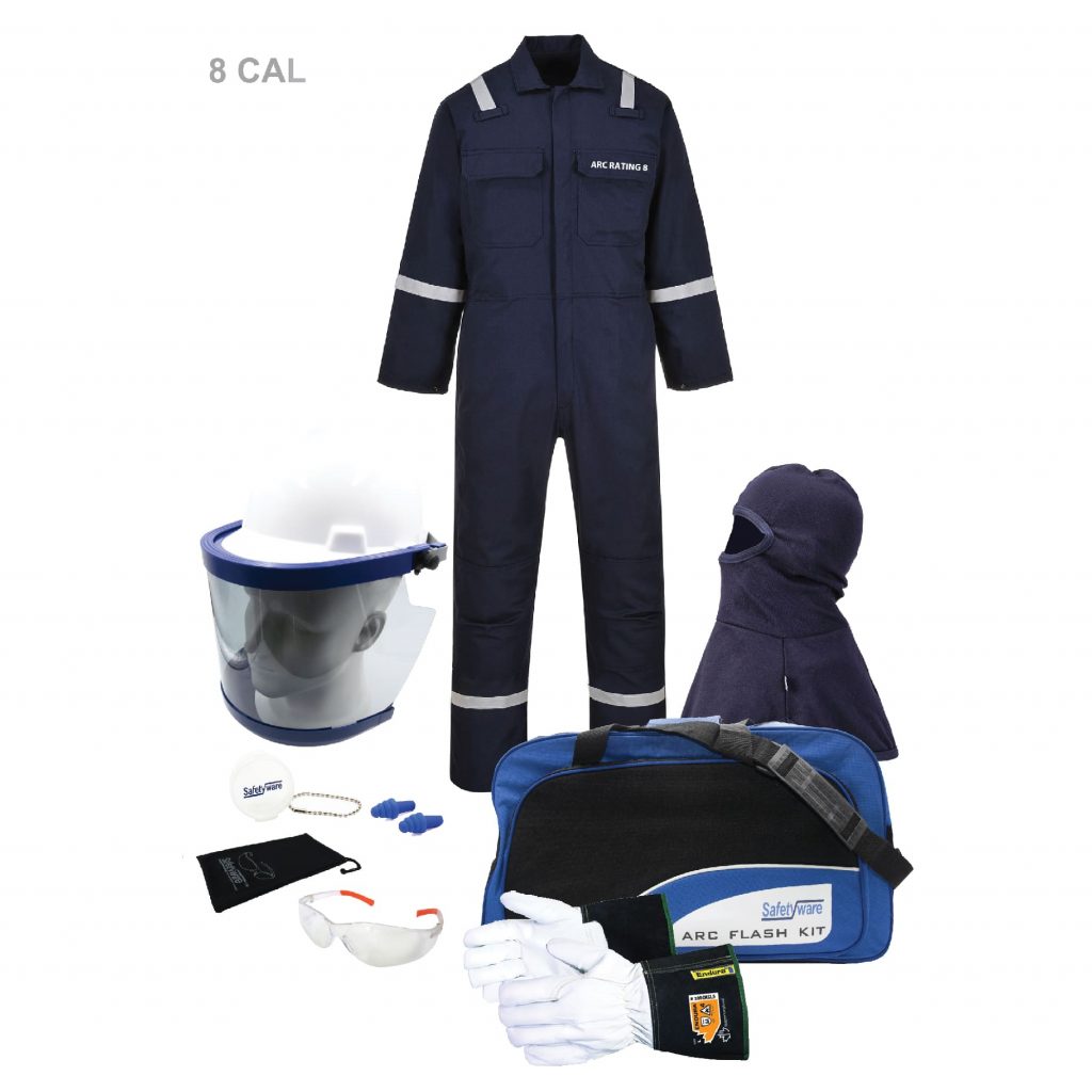 Safetyware 8 Cal Arc Flash Coverall Kit - Ultimate Electrical Safety Gear