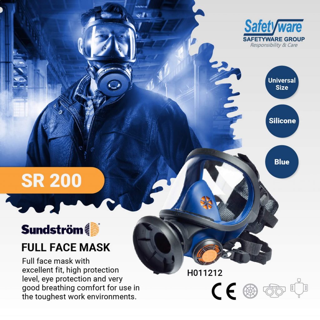 Safetyware - Respiratory Protection SUNDSTROM SR 200 Silicon Full Face Mask