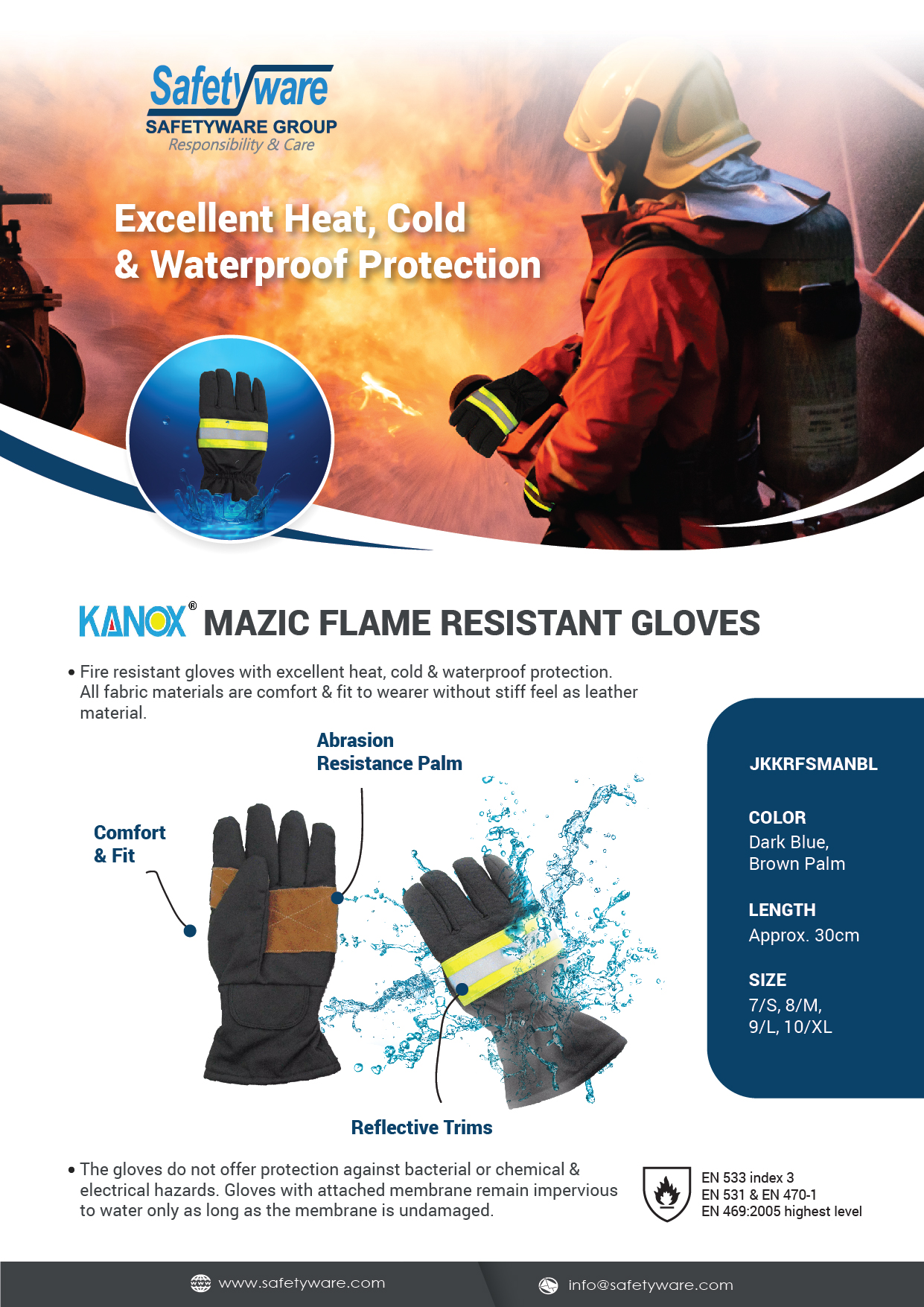 Kanox MAZIC Flame Resistant Gloves - Safetyware Sdn Bhd